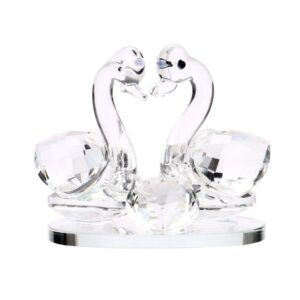 toxz crystal swan statue souvenir decoration paperweight figurine for wedding gift crafts home decor,crystal ornament(ship from us!)