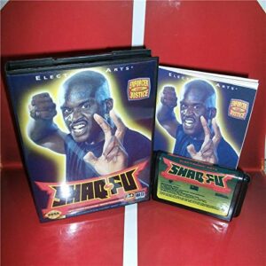 shaq-fu us cover with box and manual for sega megadrive genesis video game console 16 bit md card - sega genniess - sega ninento, 16 bit md game card for sega mega drive for genesis