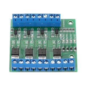 mos fet pwm 3-20v to 3.7-27vdc 10a 4-channel driver module plc amplifier circuit board