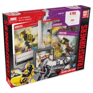 transformers tcg: bumblebee vs. megatron 2-player starter set | 1 ready-to-play deck | 44 cards incl. bumblebee