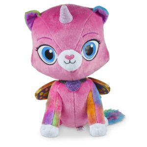 rainbow butterfly unicorn kitty fabulous felicity huggable plush toy, multi colered