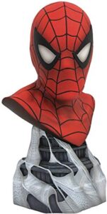 legends in 3-dimensions: marvel spider-man 1: 2 scale bust, multicolor, 10 inches