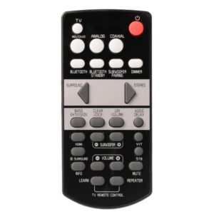 replacement remote compatible with yamaha yas-107 yas-108 yas 1080 yas-207 yas 106 yas-203 ats-1070 ats-1060 ats-1080 ats-1030 fsr66 zj78750 yas-105 yas-103 soundbar home audio speaker system