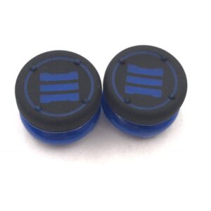 2 pcs heightened thumbstick anti-slip enhanced analog joystick extender thumb grip stick cap cover for playstation 4 ps4 conteoller (blue)