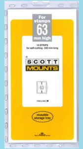 scott or prinz 63x240 clear stamp mounts scott # 939c