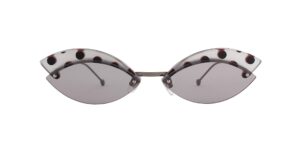 fendi - defender ff 0370/s, steel women