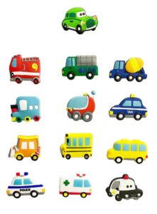 vlook fridge magnets for kids cartoon car magnetic toys baby refrigerator magnets for whitboard noticeboard