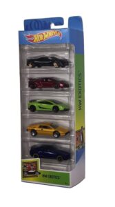 hot wheels 2019 hw exotics 5-pack (pagani huayra roadster, lamborghini sesto elemento, lamborghini gallardo lp 570-4 superleggera, lotus esprit s1, aston martin v8 vantage)