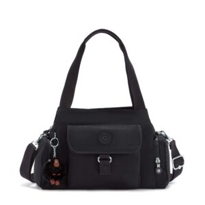 kipling felix large handbag black tonal