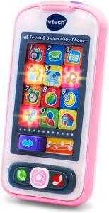 vtech touch and swipe baby phone, pink