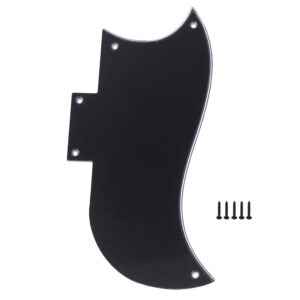 pickguard for sg 3-ply black 2-humbucking 5 holes guitar pickguard