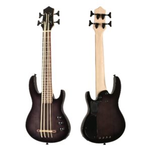 mini 4string ukulele electric bass with black color