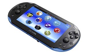 sony playstation vita wi-fi 2000 series slim (black/ blue) (renewed)