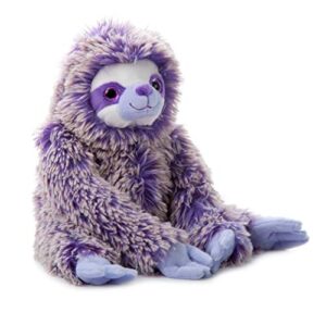 the petting zoo purple sloth stuffed animal, gifts for kids, purple pazzion sloth plush toy 20 inches