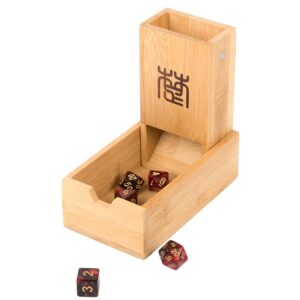 handcrafted dice tower，dice box，for rpgs board games