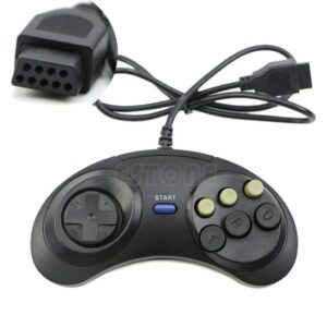 6 button wired pad gamepad controller for mega drive megadrive sega md genesis [video game]