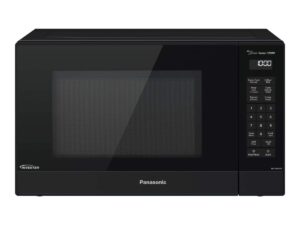 panasonic nn-sn66kb intelligent genius sensor 1.2 cubic foot 1200 watt countertop microwave oven w/ inverter technology, black (renewed)