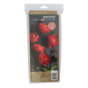 creativity street crepe paper flower kit-peonies