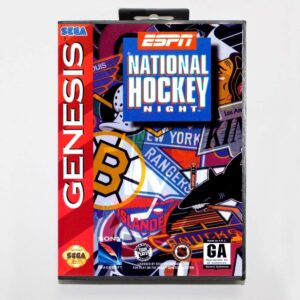 the crowd tradensen 16 bit sega md game cartridge with retail box - espn national hockey night game card for megadrive genesis system