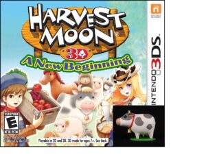 harvest moon®: a new beginning 3ds with bonus mini cow figure