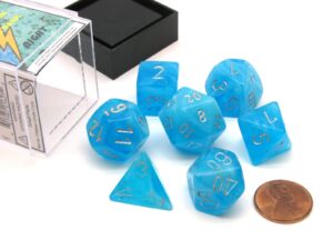 luminary polyhedral sky-silver 7-die set