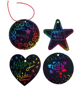 magic color scratch art, by dondor (christmas ornaments)