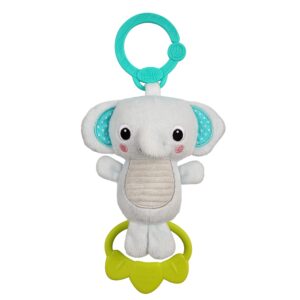 bright starts tug tunes on-the-go take-along toy, elephant, newborn +