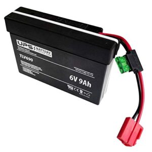 upsbatterycenter 6 volt compatible battery for rollplay mini scooter 6v ride on