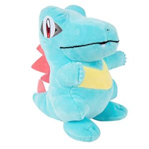 pokémon 8" totodile plush - officially licensed - gold and silver starter - authentic soft stuffed animal toy figure - valentine's day & easter basket stuffer gift for kids, boys, girls - 2+