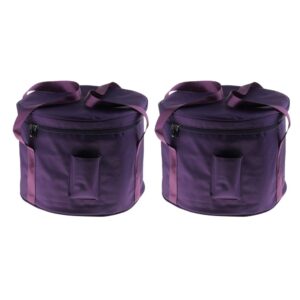 gazechimp 2 pcs 14in bowl carry cases travelling bags carrier