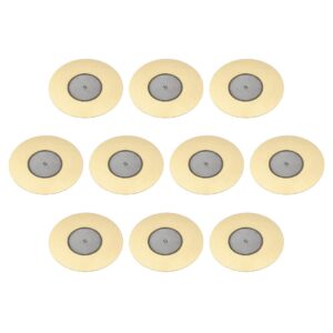 uxcell 10 pcs piezo discs 50mm acoustic pickup transducer ceramic trigger buzzer drum guitar