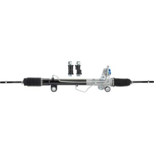 mustang ii power steering rack & pinion w/offset bushings, 82-88 t-bird design, an-6 fittings, 3/4"-36 spline input, compatible with original & aftermarket crossmembers, 15:1 ratio