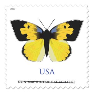 usps california dogface butterfly (5 sheets of 20) non-machineable for square envelopes postage stamps 2019 scott #5346