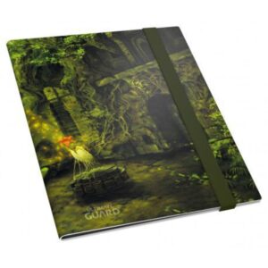 ultimate guard flexxfolio lands edition | 9 side-loading pocket for trading card storage up to 360 cards binder, forest cover card collection album folder designed for double-sleeved cards