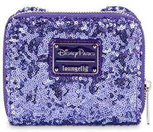 minnie mouse potion purple sequined wallet