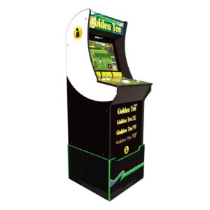 arcade 1up golden tee classic arcade with riser, 5ft