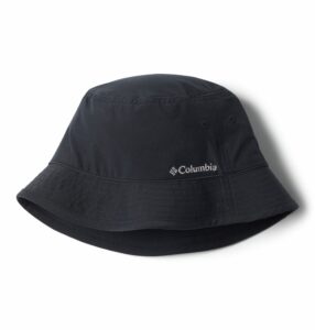 columbia unisex pine mountain bucket hat, black, small/medium