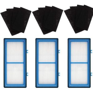 toxz 3 hepa filter&12pc carbon cotton filter replacement for holmes aer1 series purifier,replacement purifier accessories,environmental protection material,shipping protected box