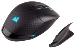 corsair dark core se - rgb wireless gaming mouse - 16,000 dpi optical sensor - comfortable & ergonomic - qi charging (renewed)