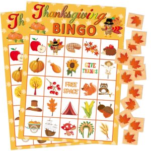 fancy land thanksgiving bingo game 24 players for kids holiday party craft supplies