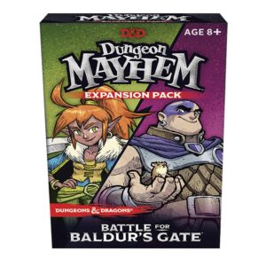 dungeons & dragons wizards of the coast dungeon mayhem: battle for baldur’s gate (c76940000), black