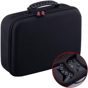 yorha dust & water proof universal travel carrying hard case for dual any regular sized controller e.g. ps5, ps4, xbox series x/s, xbox one, switch pro, stadia etc.