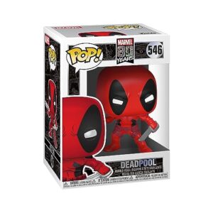 funko 44154 pop. bobble marvel: 80th-first appearance: deadpool collectible figure, multicolour, 3.75 inches