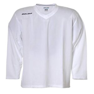 bauer flex series ice hockey practice jersey - white - adult large