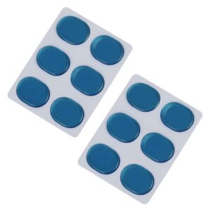 12 pieces drum dampeners drum damper gel pads drum mute silicone drum silencers for for drums tone control cymbals (blue)