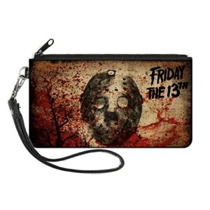 buckle-down womens buckle-down zip friday the 13th jason small wallet, friday jason, 6.5 x 3.5 us