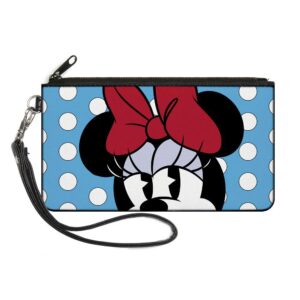 buckle-down womens buckle-down zip minnie mouse small wallet, minnie mouse, 6.5 x 3.5 us