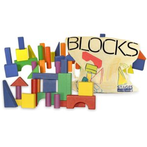 stages learning materials sensory builder blocks, set of 50 (slm510)