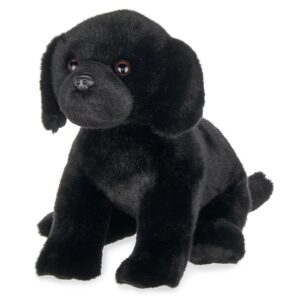 bearington collection lil' jet the labrador retriever, 8 inch black lab stuffed animal