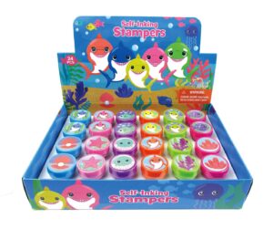 tinymills 24 pcs shark family stampers for kids